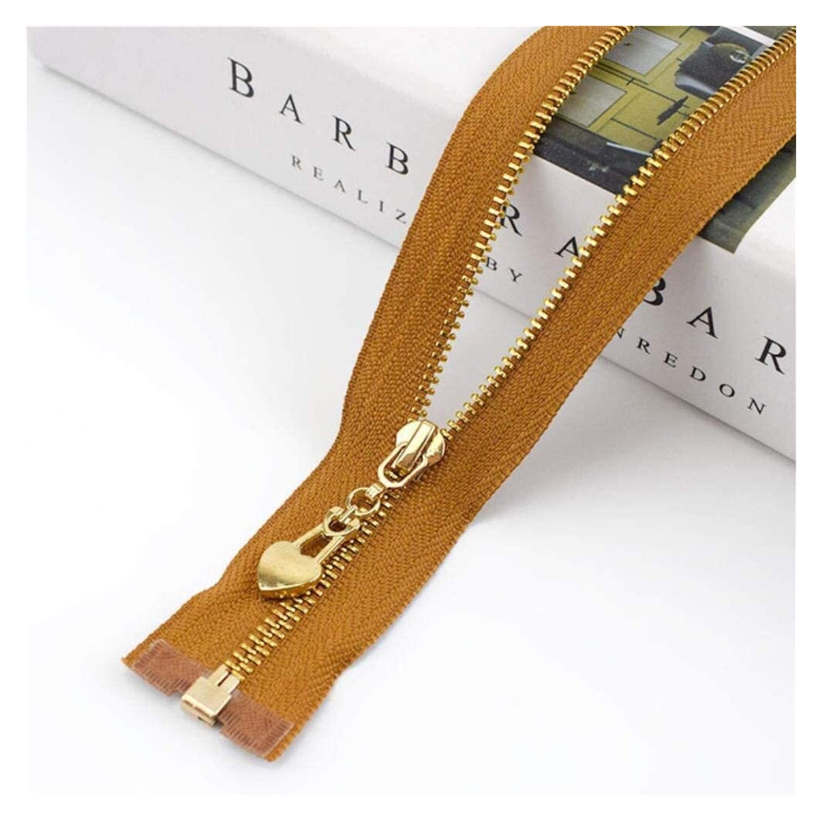 Open Zipper Gold
