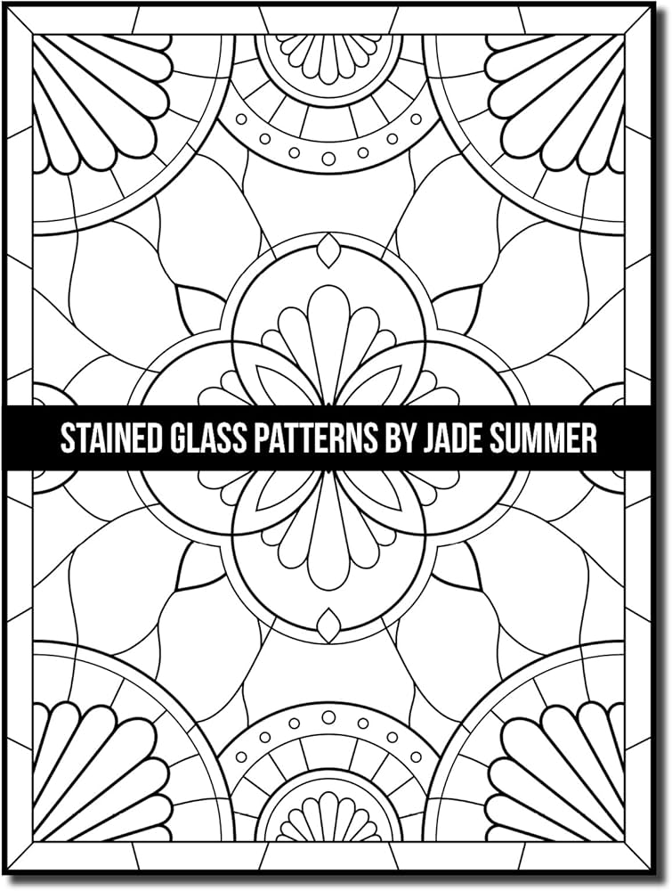 free stain glass coloring pages