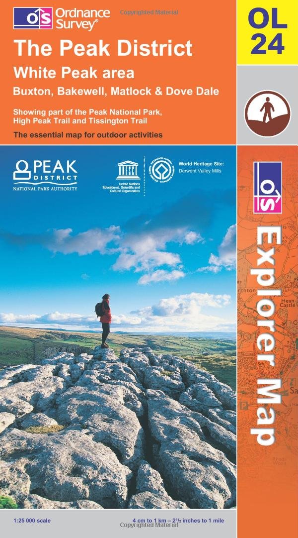 The Peak District: Sheet OL24 (OS Explorer Map) : Ordnance Survey ...