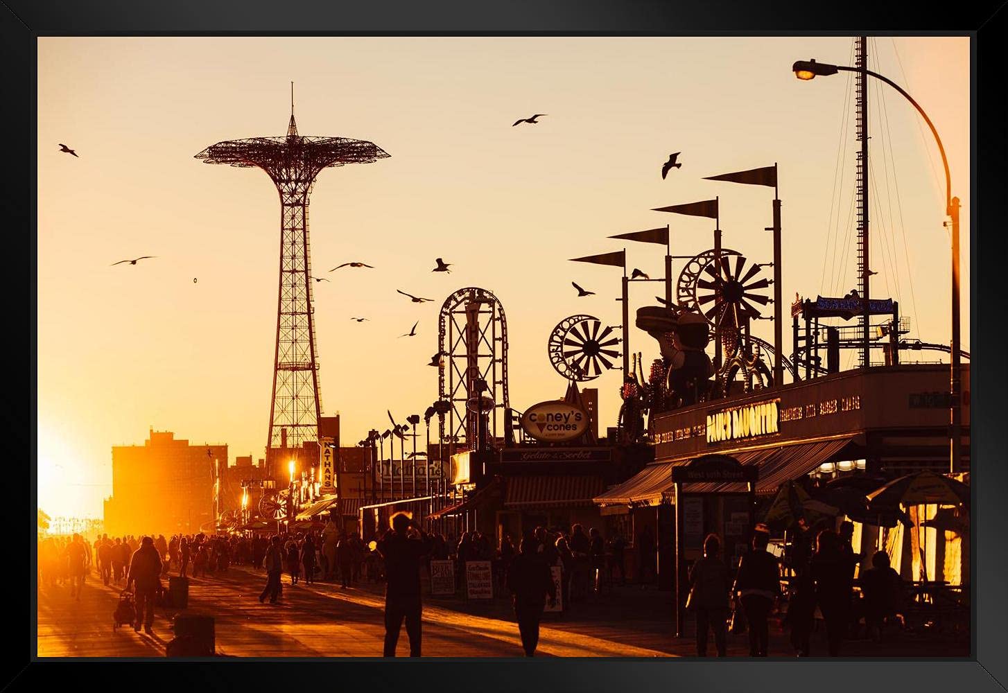 Beach Boardwalk Sunset