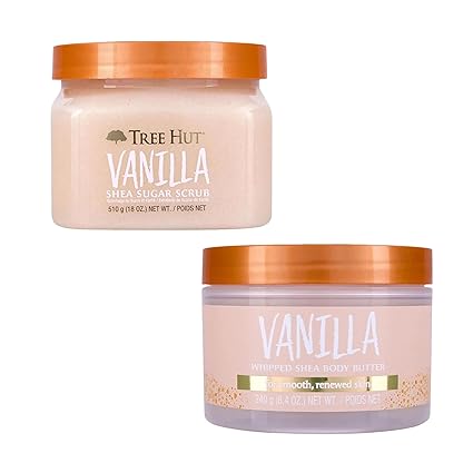 Amazon.com : Tree Hut Vanilla Shea Sugar Scrub Bundled With Whipped ...