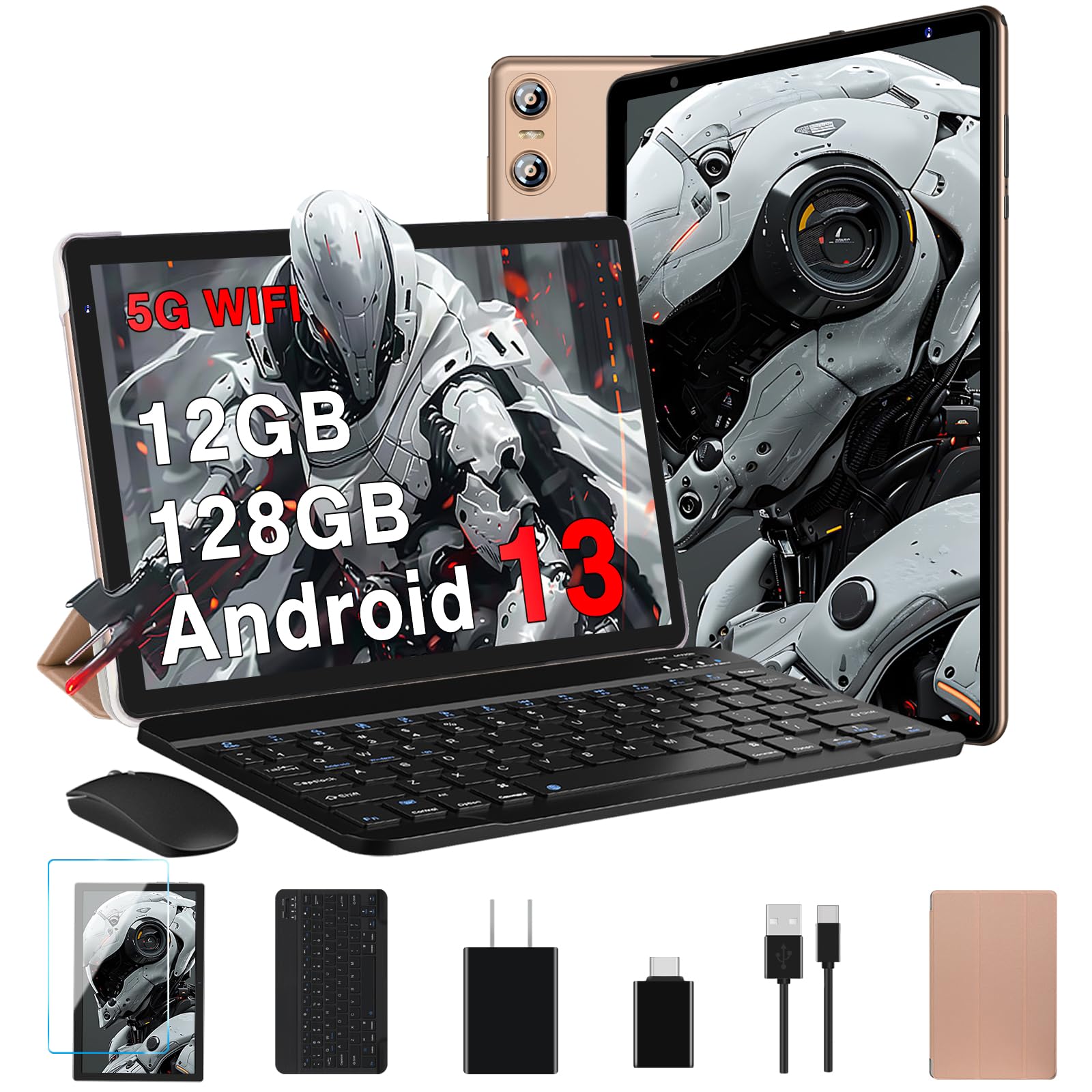 Amazon.com : SEBBE Tablet 10 Inch, 2025 Tablet Android 13, 12GB RAM ...
