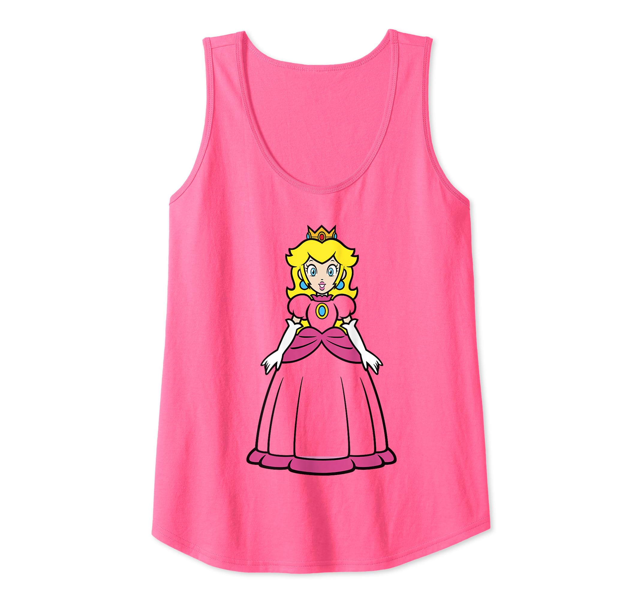 Amazon.com: Super Mario Princess Peach Simple Portrait Tank Top ...