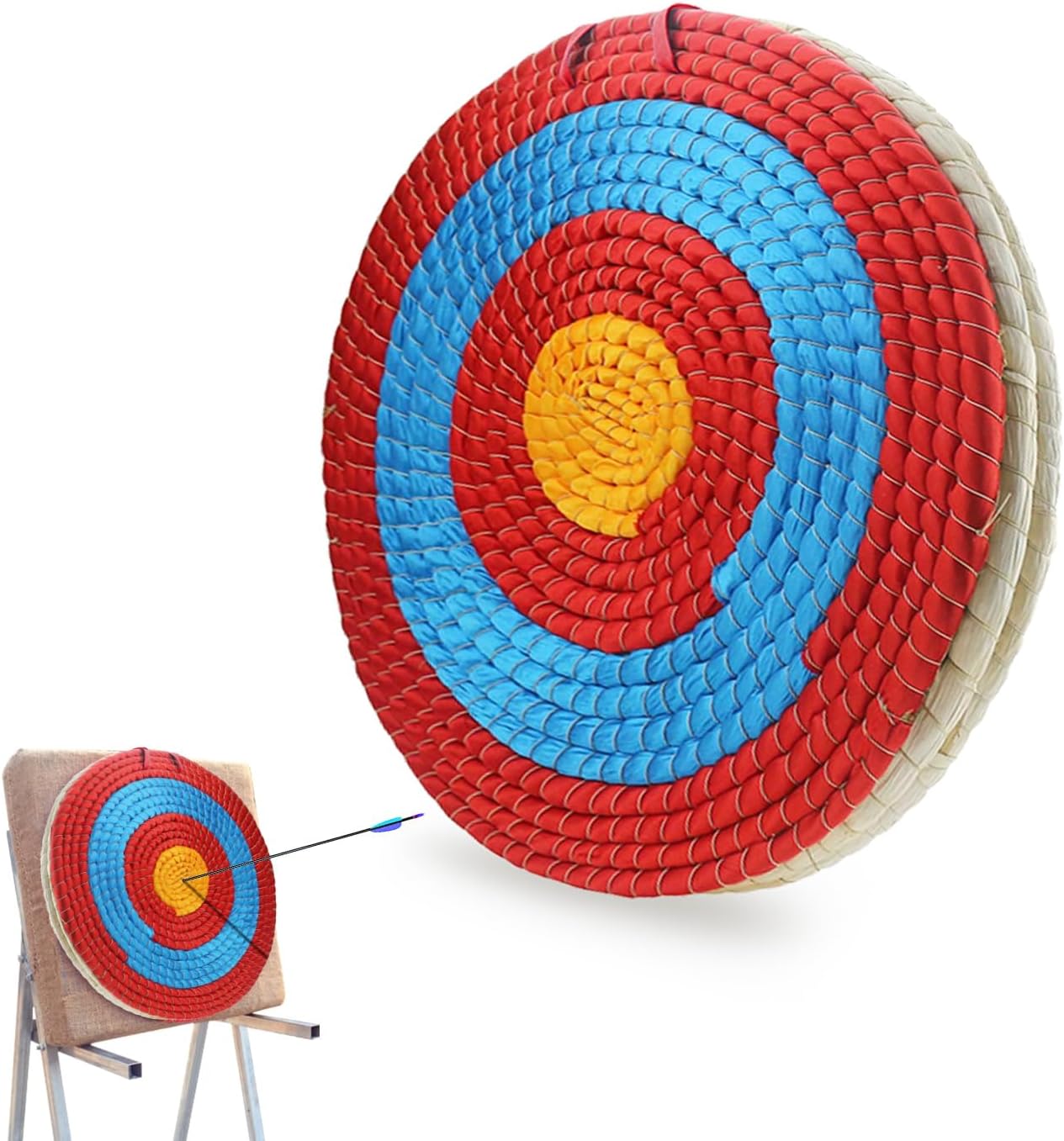 Amazon.com : IKULE Archery Targets Straw Solid Hand-Made Archery Target ...