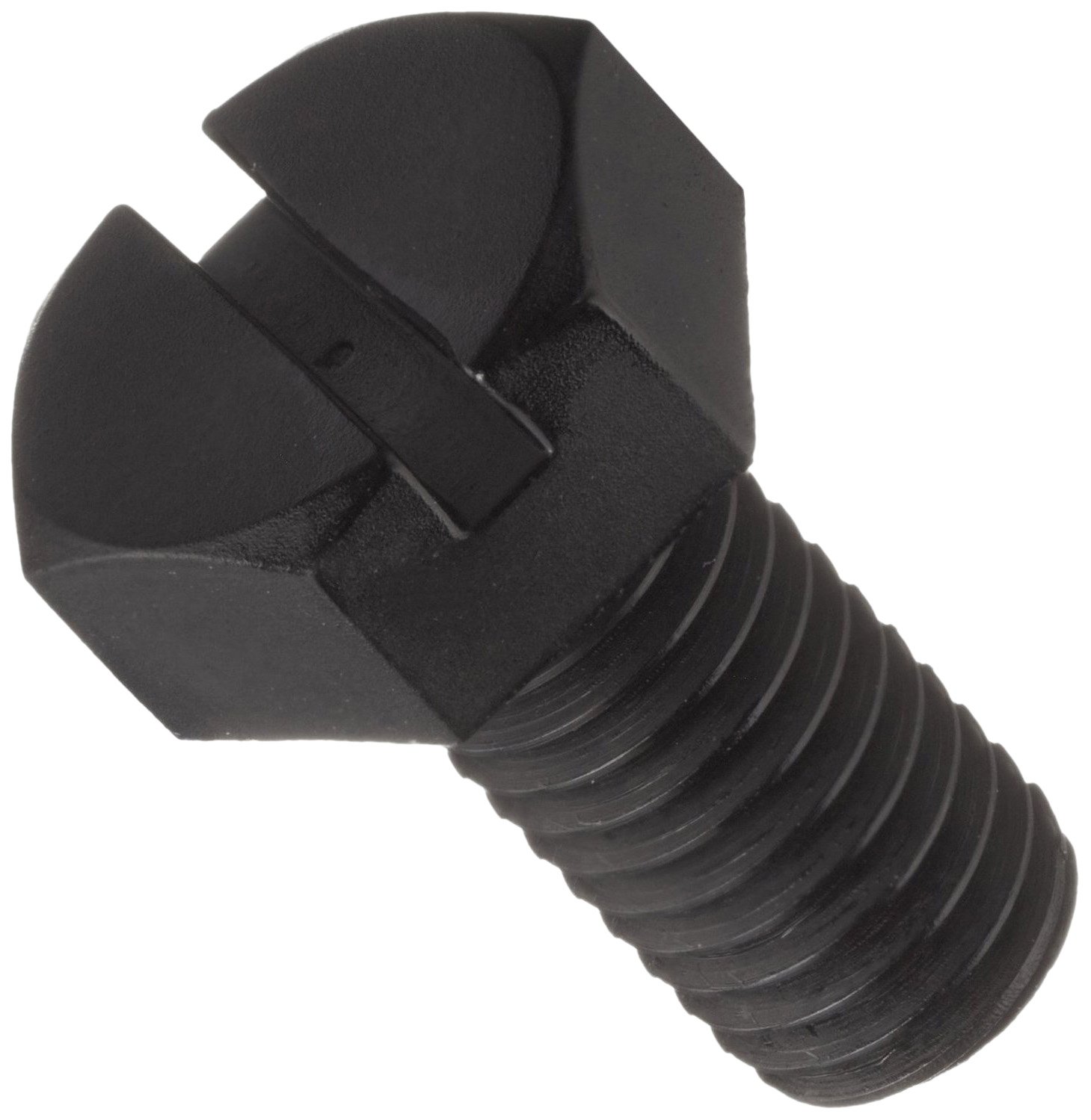 Amazon.com: Nylon 6/6 Hex Bolt, Plain Finish, Black, Slotted Drive ...