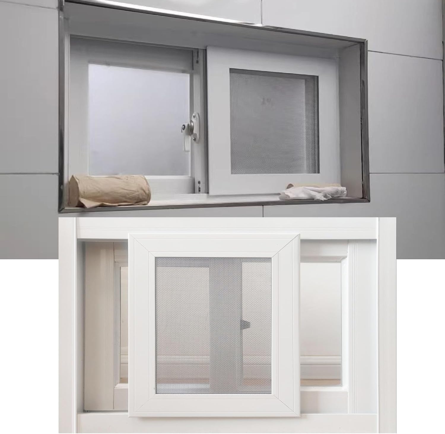 48x18 House Replacement Windows, Aluminum Sliding Window with Screen ...