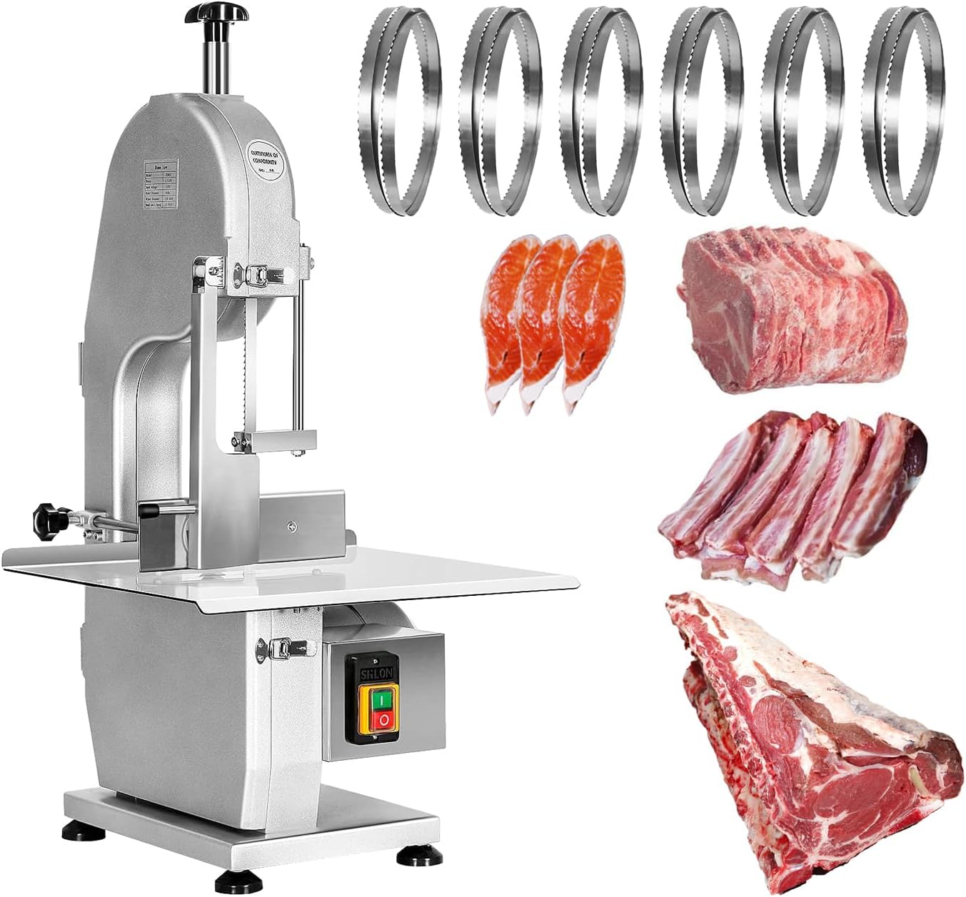 Amazon.com: 1500W Electric Meat Bone Saw Machine Bone Cutter Chop 0.8-5 ...