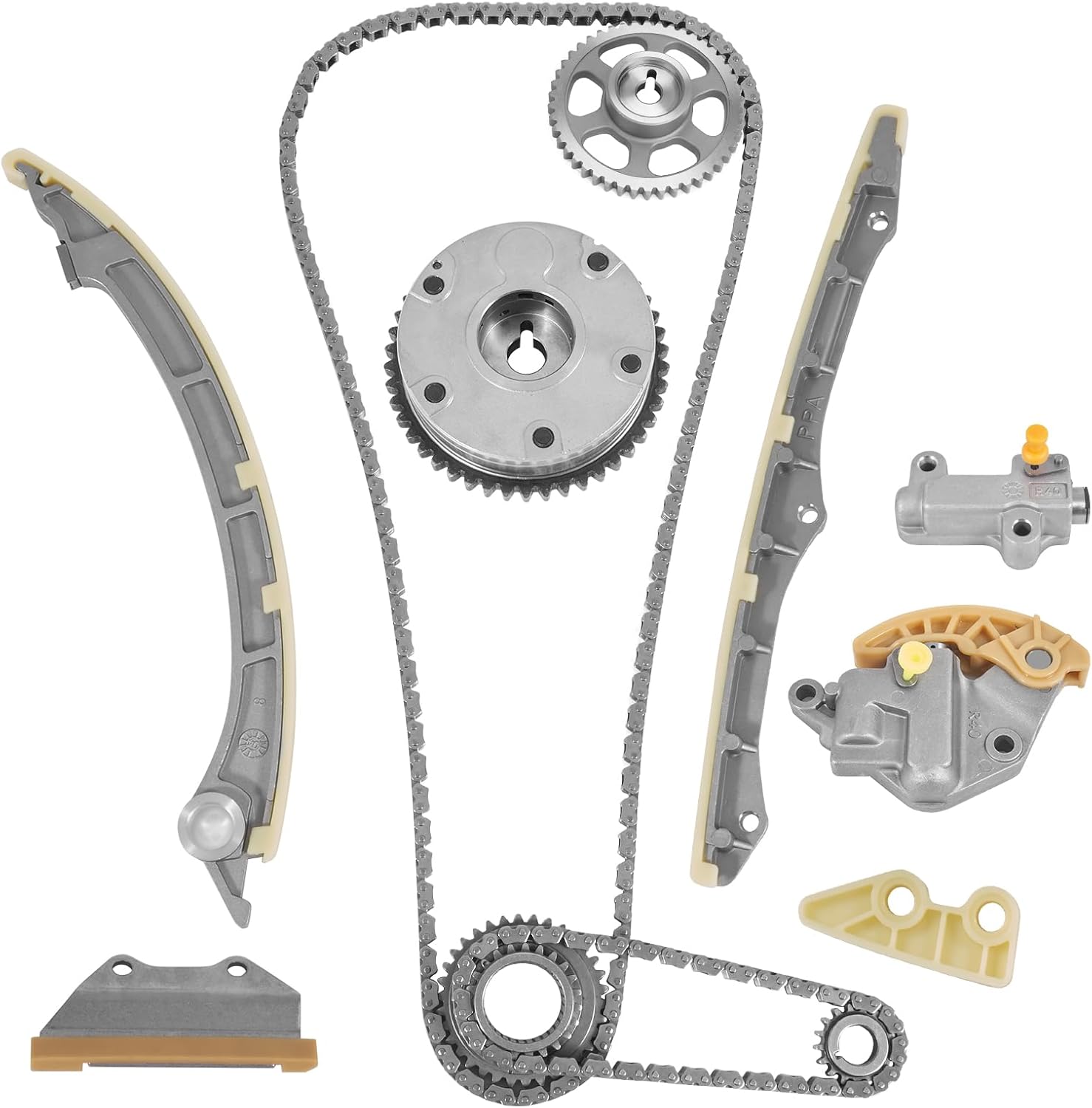 Amazon.com: Engine Timing Chain Kit with Camshaft Adjuster Compatible ...