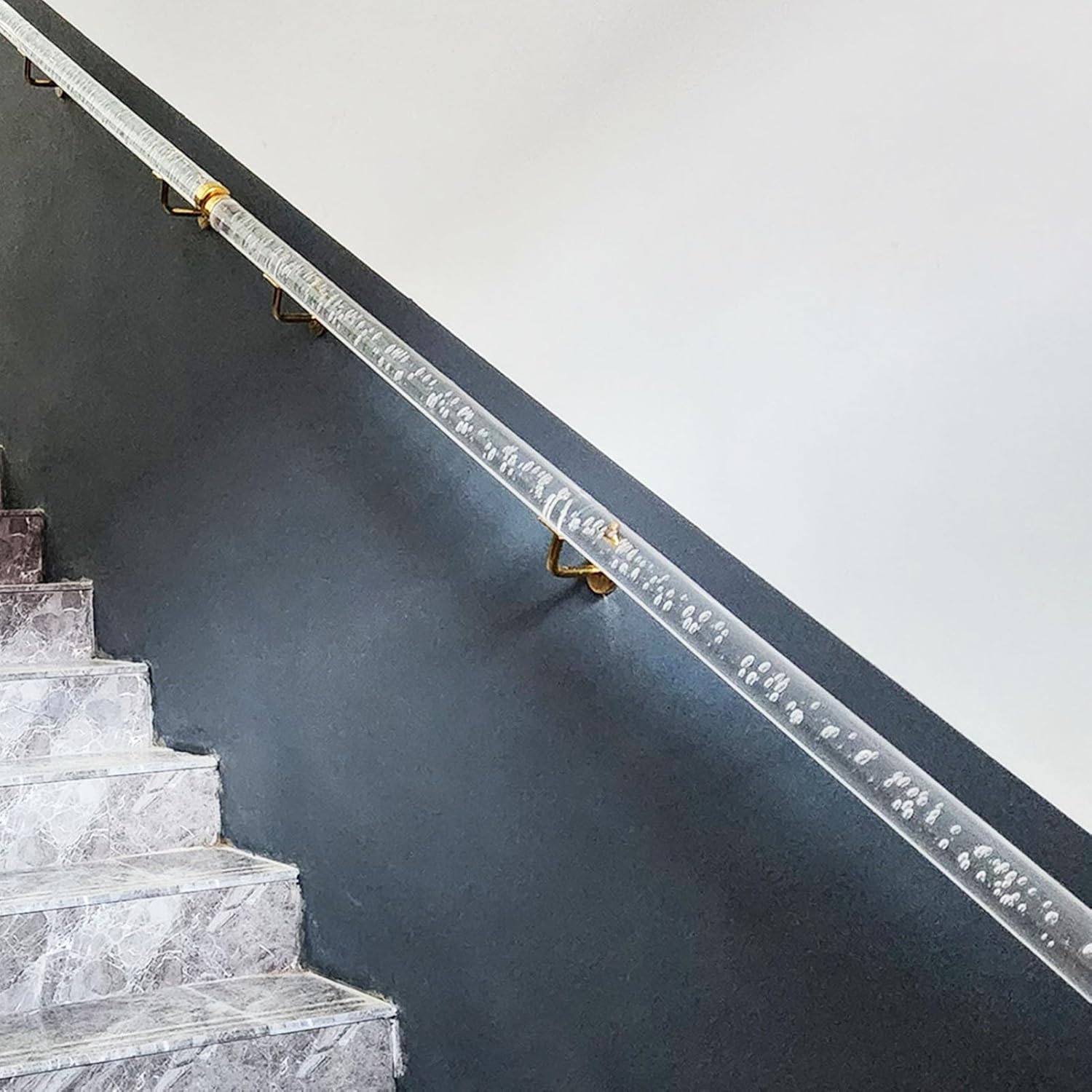 Home Stair Railing Wall Hand Rails, Acrylic Transparent Crystal ...