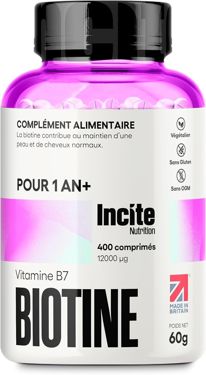 Amazon.com: Incite Nutrition Biotin Supplement 12000mcg - +1 Year ...