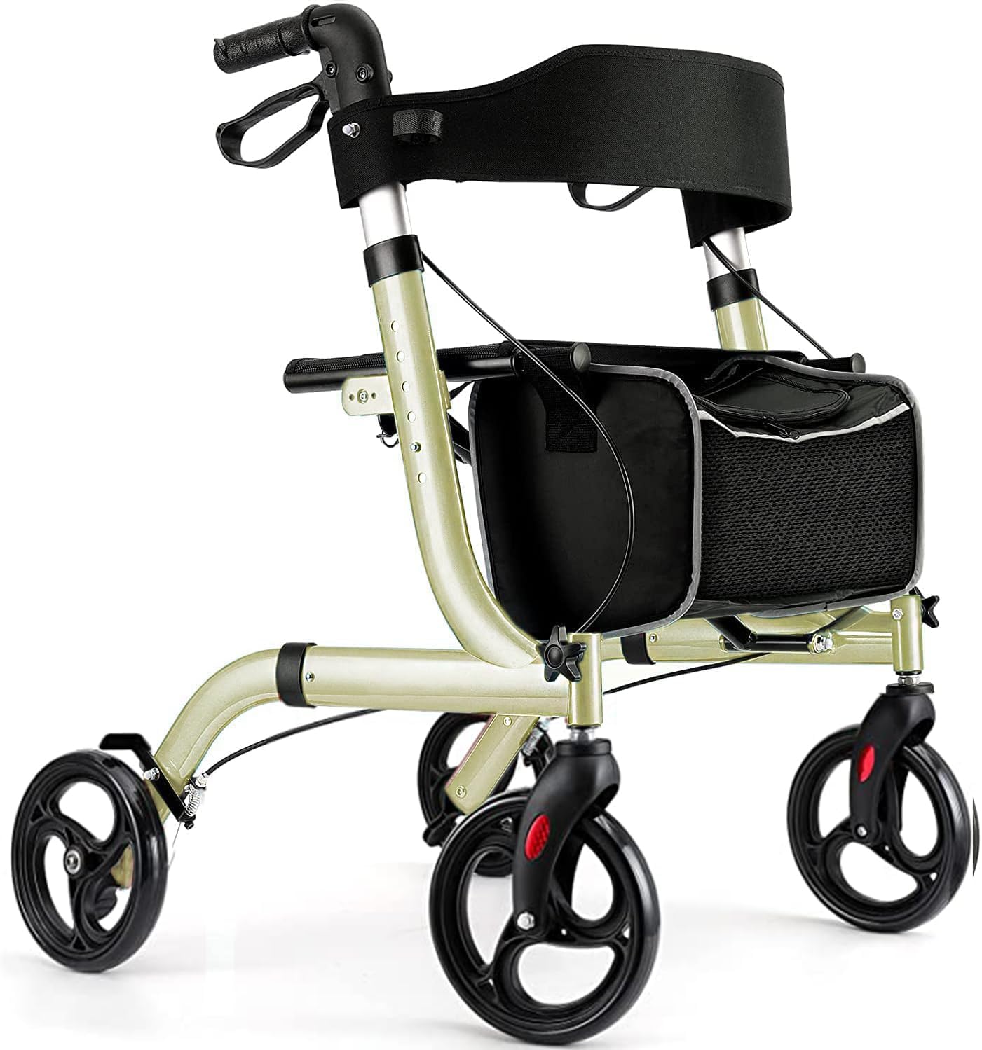 Amazon.com: Healconnex Luxury Rollator Walkers for Seniors-Bulit-in ...