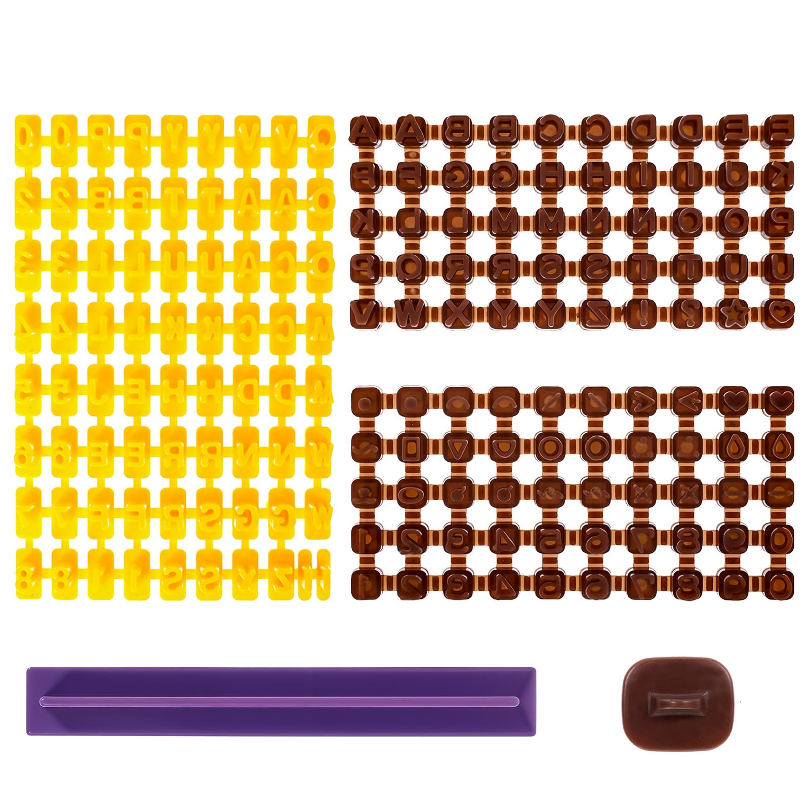 Amazon.com: Giantree 172 Pcs Letter Stamps Set for Clay, Alphabet ...