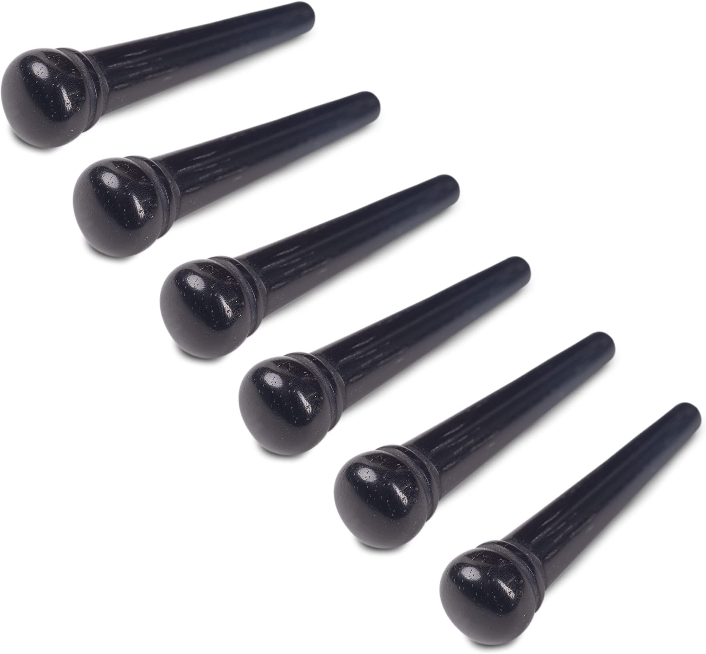 Amazon.com: Waverly Ebony Guitar Bridge Pins, Unslotted, Set of 6 ...