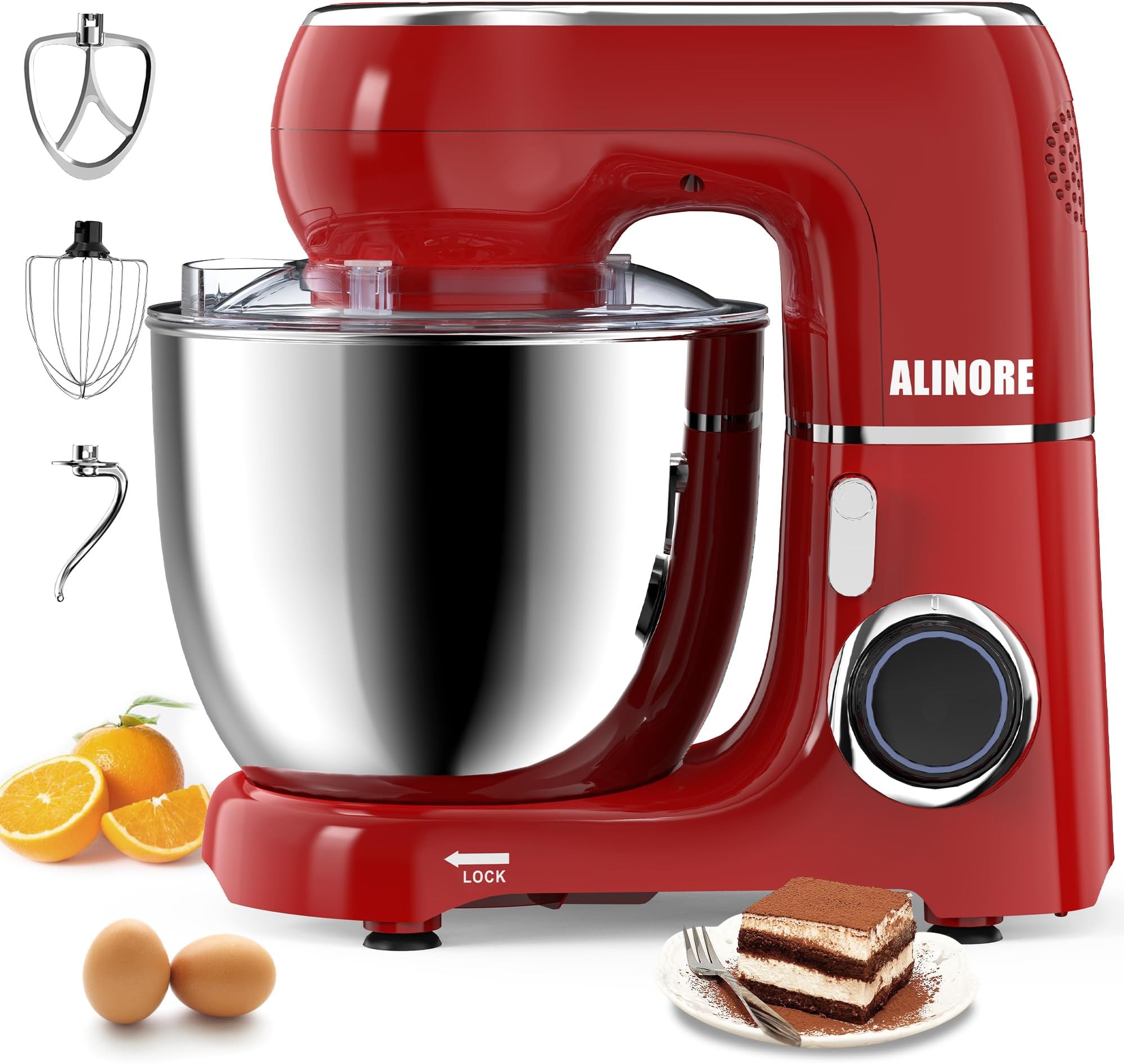 Amazon.com: Kitchen in the box Stand Mixer, 6.5QT 660W Kitchen Electric ...