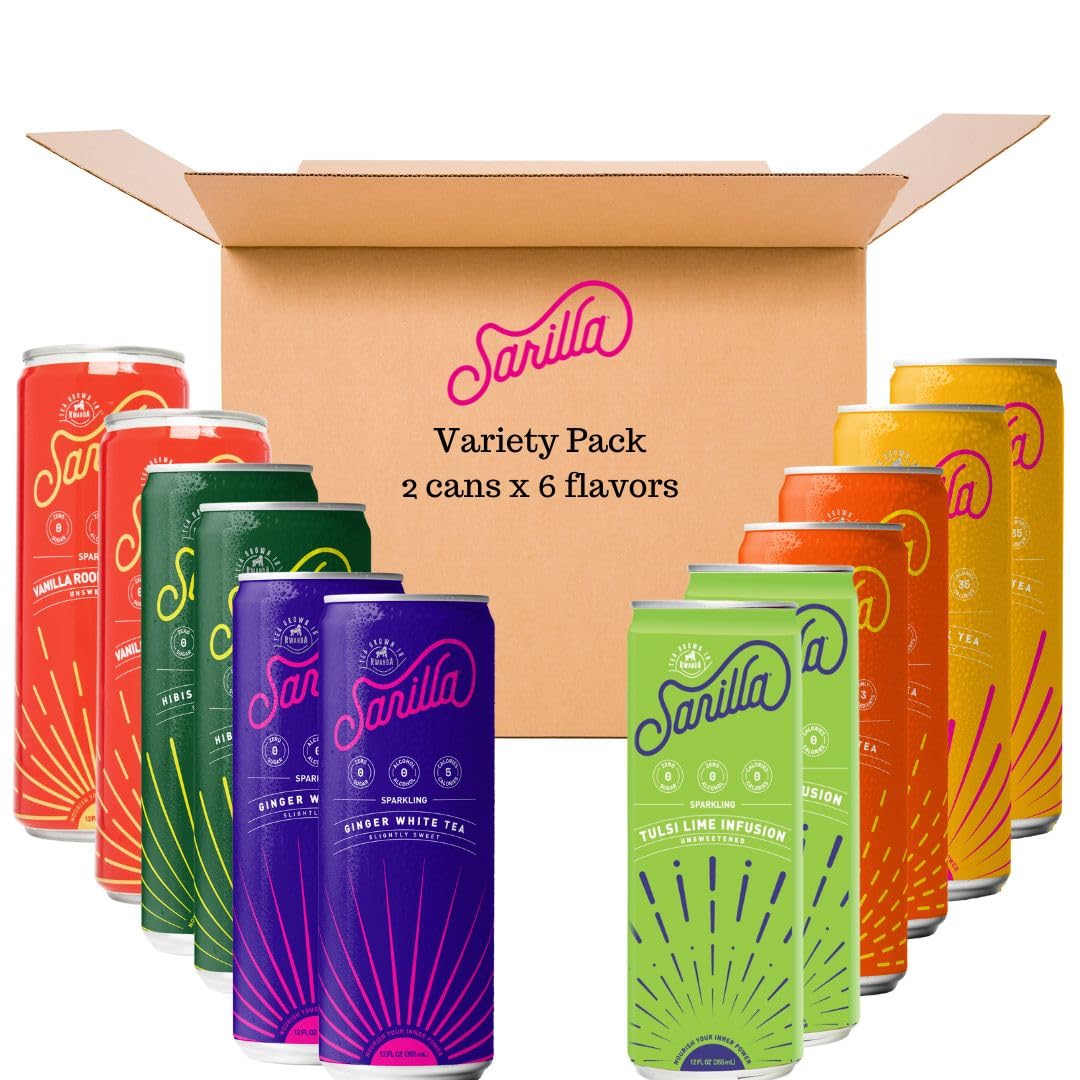 Amazon.com : Sarilla Antioxidant Organic Sparkling Iced Tea Botanicals ...