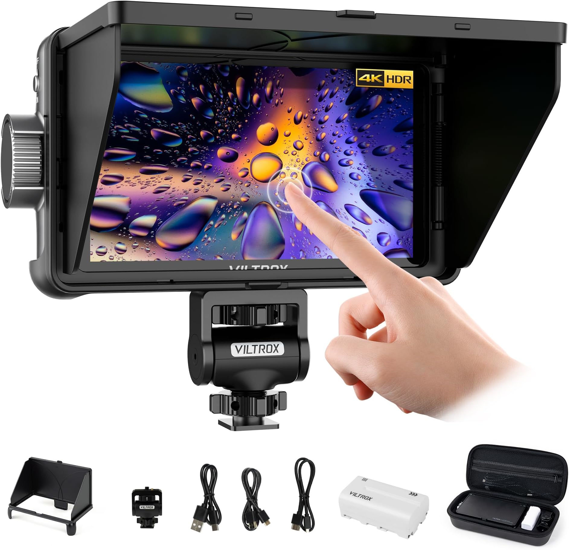 Amazon.com : NEEWER F500 5.5 Inch Camera Field Monitor, HDR Touch ...