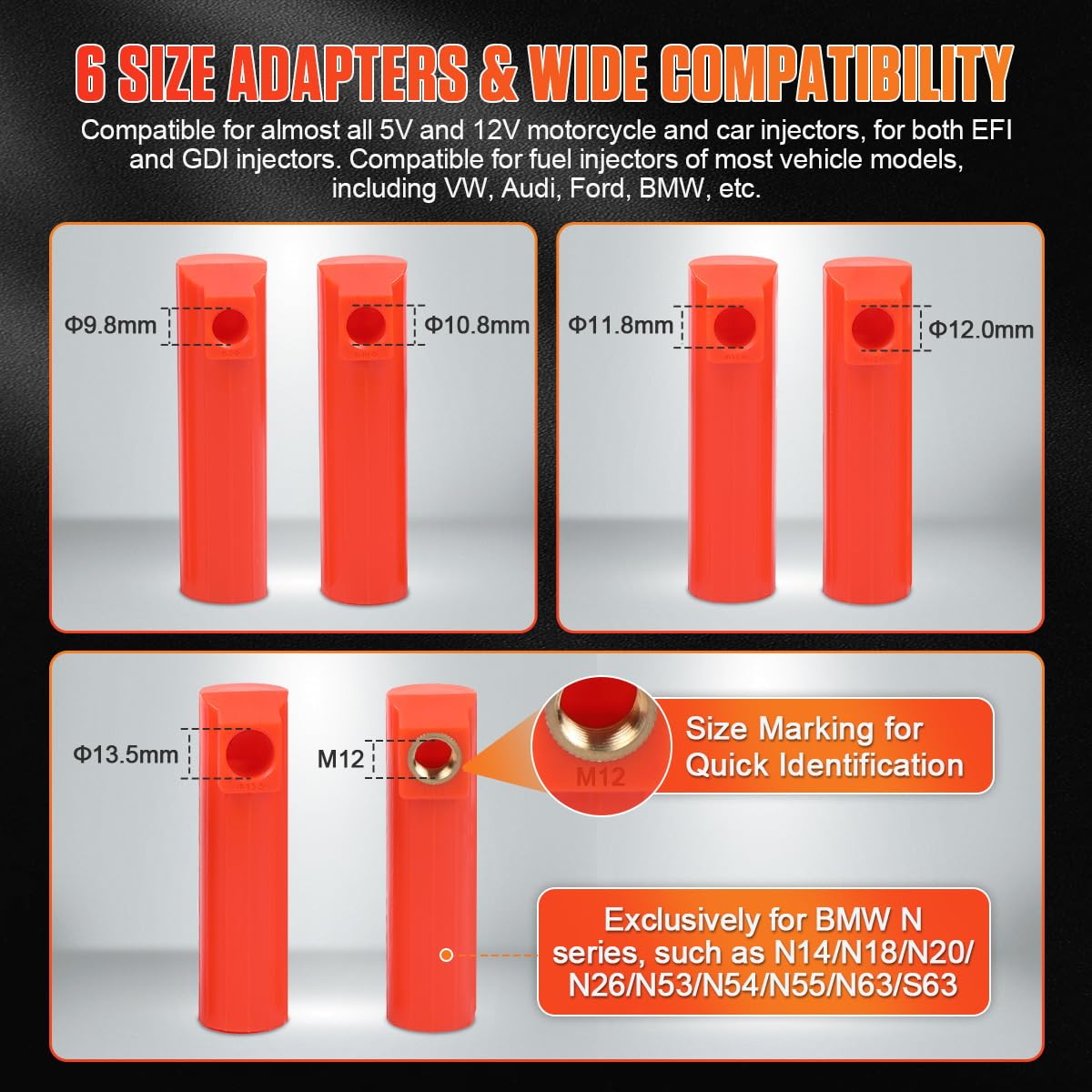 Snapklik.com : Fuel Injector Tester Cleaner Tool Kit 8 Pulse Modes ...