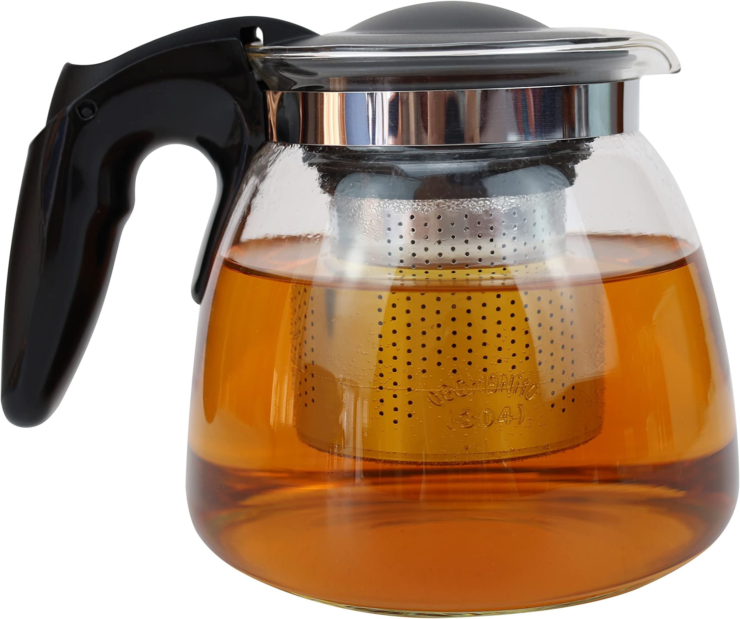 Amazon.com | Glass Tea Pot 42 fl oz - 1250 ml: Teapots