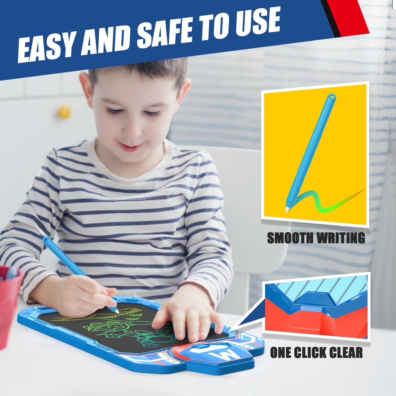 Snapklik.com : BUKEBU LCD Writing Tablet Doodle Board 10 Inch, Colorful ...