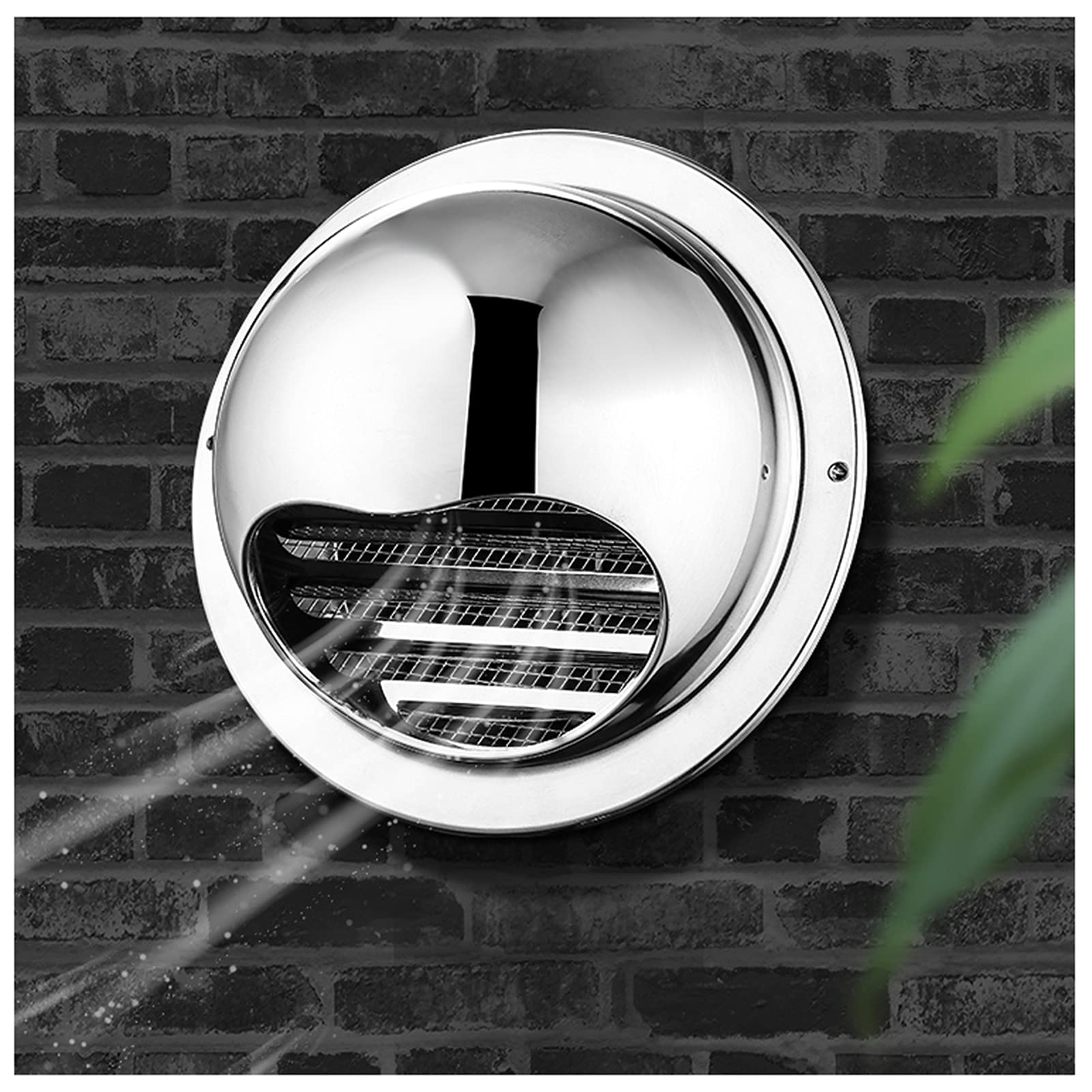 Amazon.com - 304 Stainless Steel Wall-Mountable Metal Round Bull-Nose ...