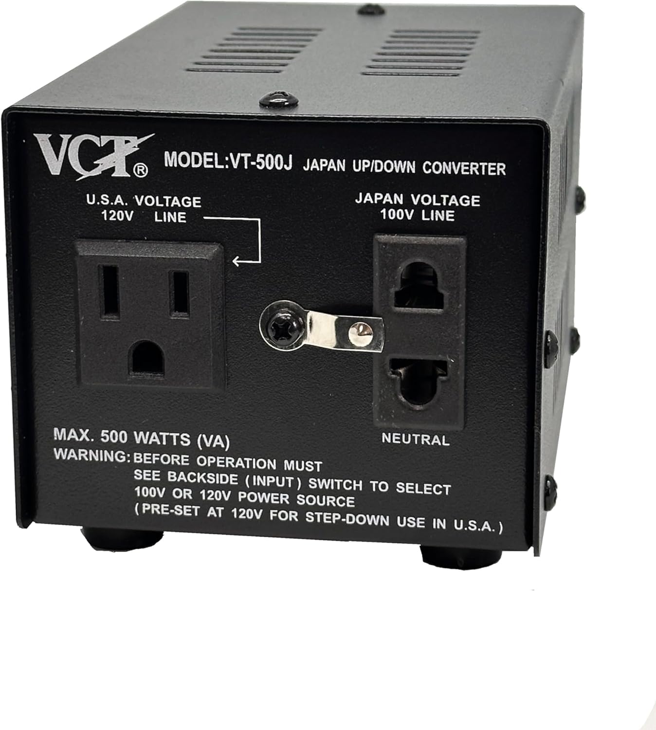 Amazon.com: VCT VT-500J - Japanese Step Up/Down Voltage Transformer ...