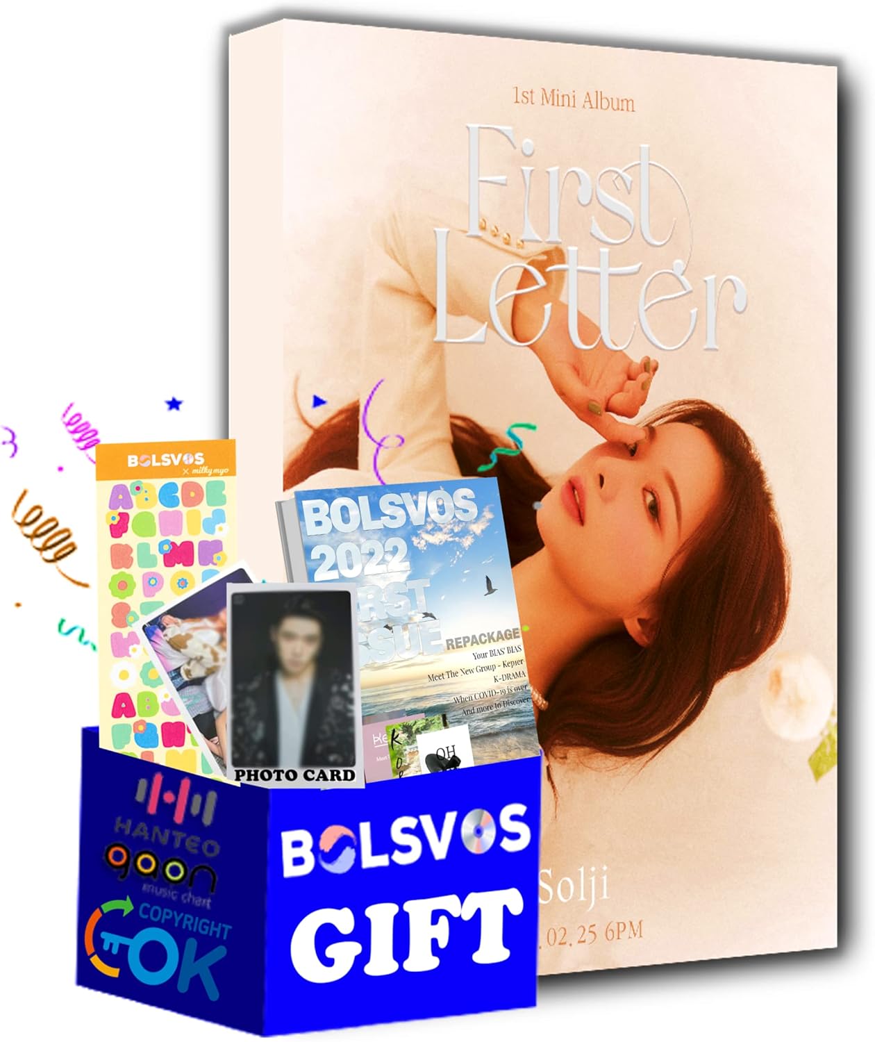 Amazon.com: Solji - First Letter (1st Mini Album) Album+Pre Order ...