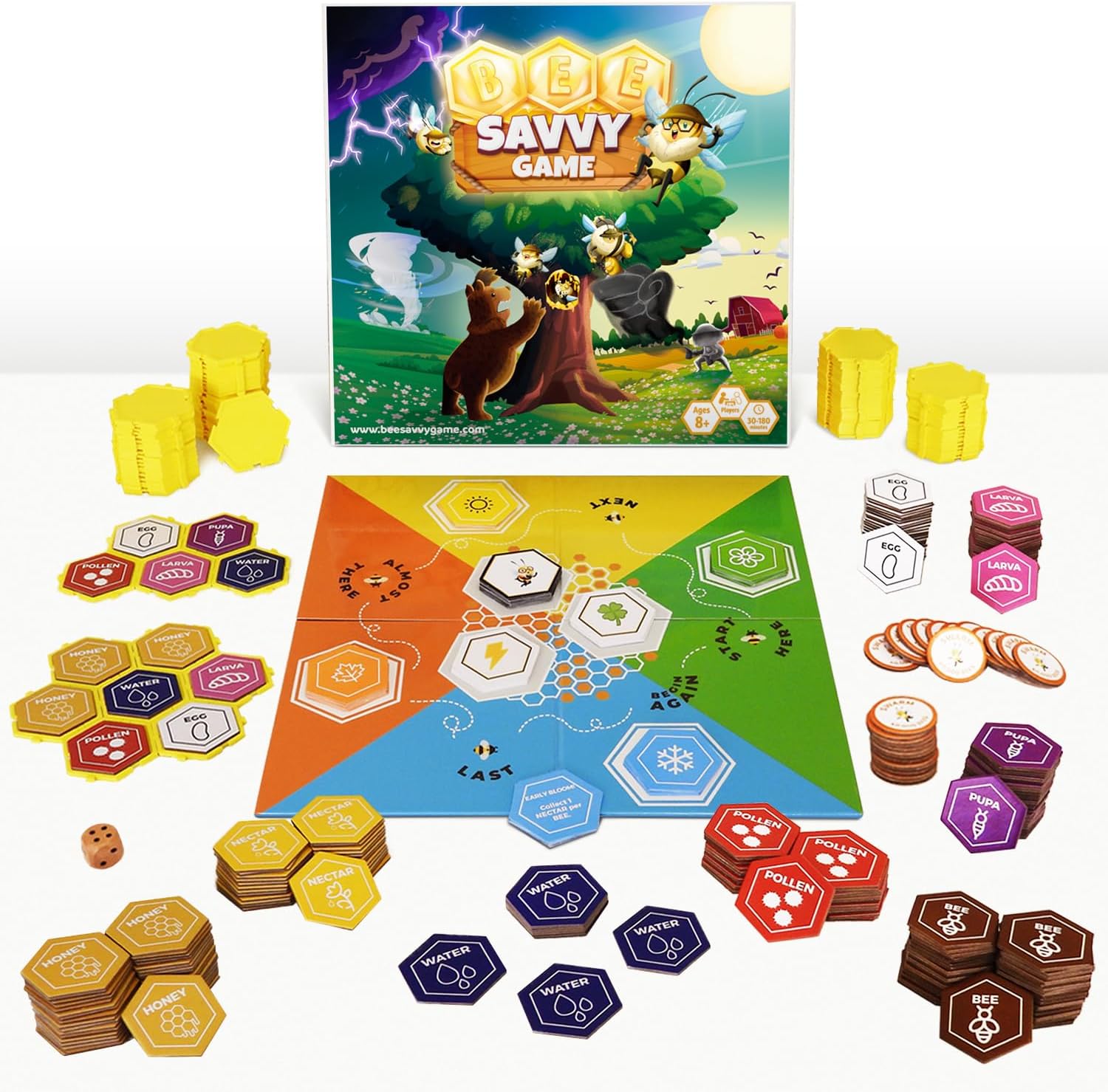 Amazon.com: Bee Savvy Game: Engaging Hive Game - Strategy Planning for ...