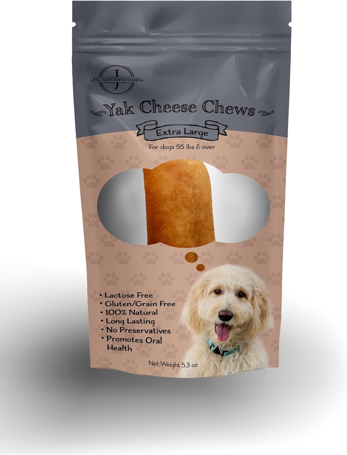 Amazon.com : JAC's - Natural Yak Cheese Chew (Extra Large) - 1 Extra ...