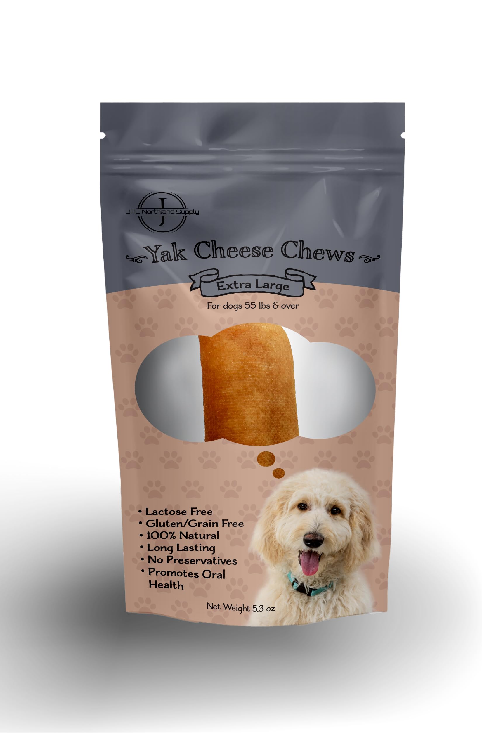 Amazon.com : JAC's - Natural Yak Cheese Chew (Extra Large) - 1 Extra ...
