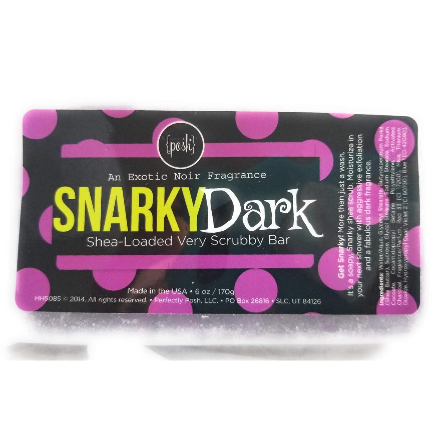 Amazon.com : Perfectly Posh Dark Snarky Shea loaded scrubby Bar ...