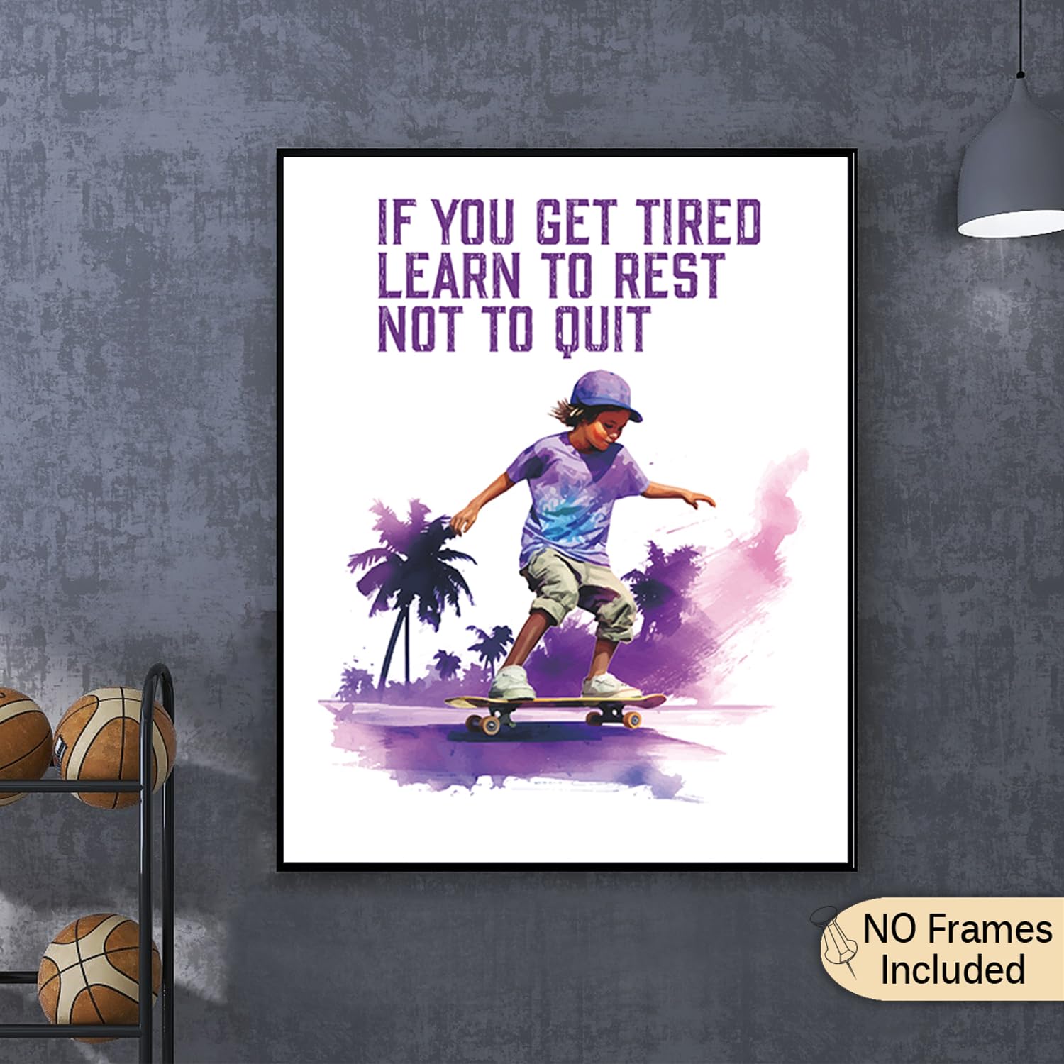Skateboard Motivational Quotes Amazon.com: Motivational Skateboard