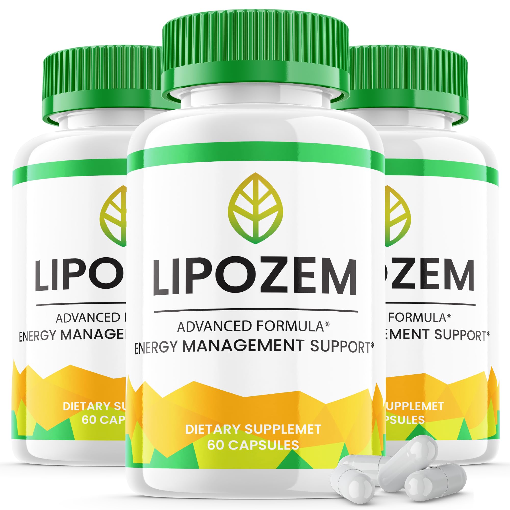 3 Pack Lipozem Capsules Official Formula Lipozem Capsulas Maximum ...
