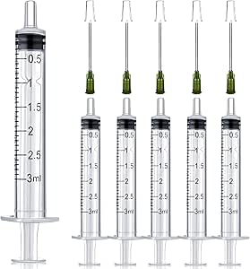 Amazon.co.jp: TOUFEIYUAN 5 Pcs 3ml Syringes Repair Syringes Liquid ...