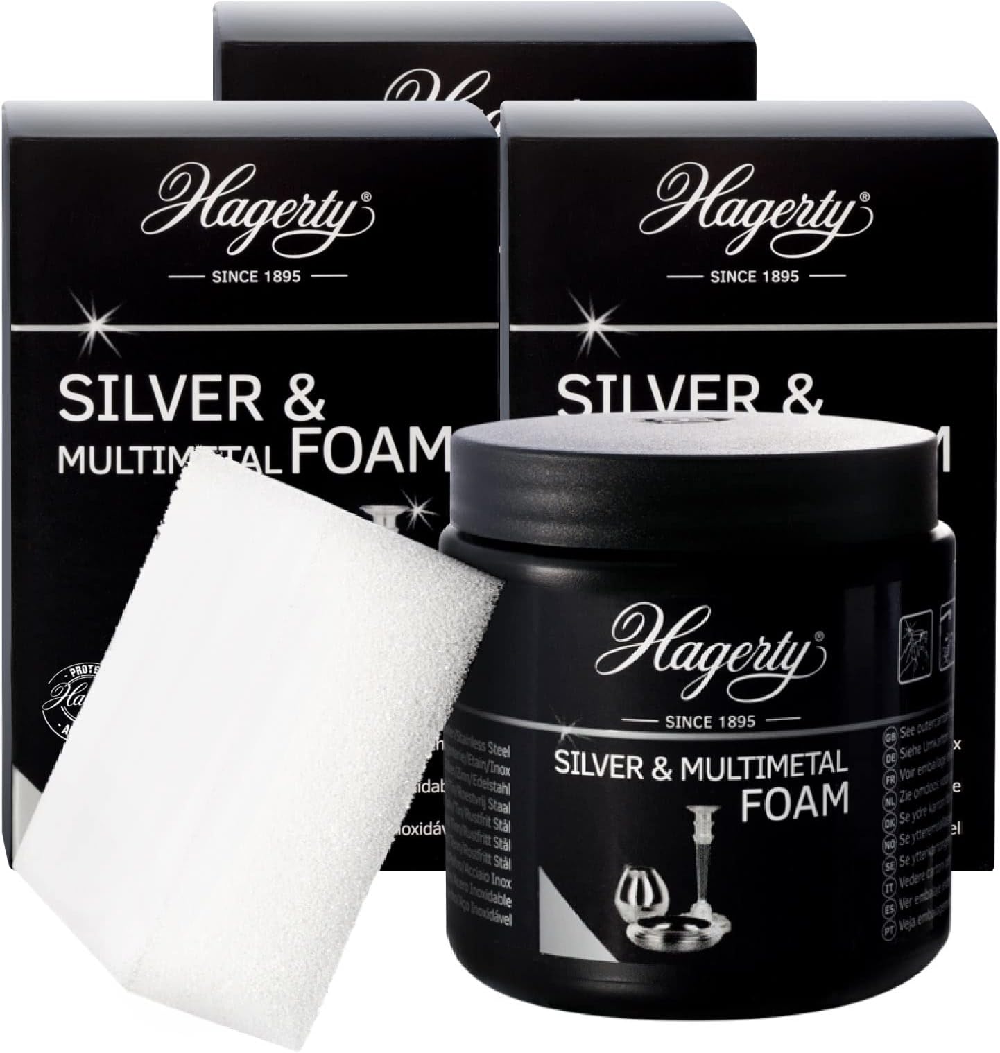 Hagerty Silver & Multimetal Foam Espuma limpiadora de plata 185g I ...