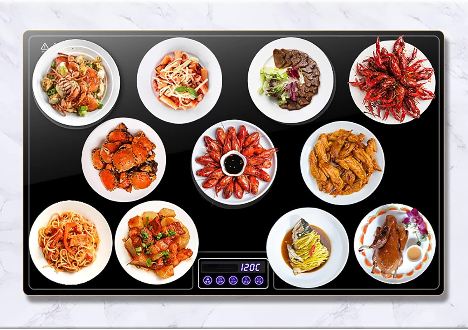 Amazon.co.jp: Food Warming Tray with Temperature Control Multi-Function ...