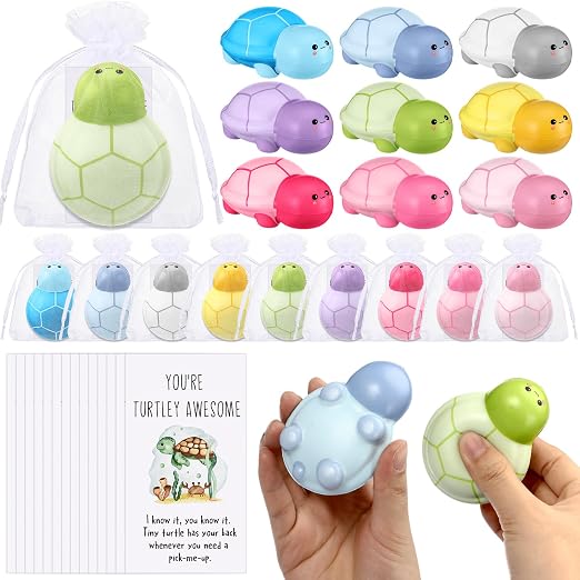Amazon.com: Hollowfly 24 Set Funny Turtle Stress Balls Bulk Relief ...
