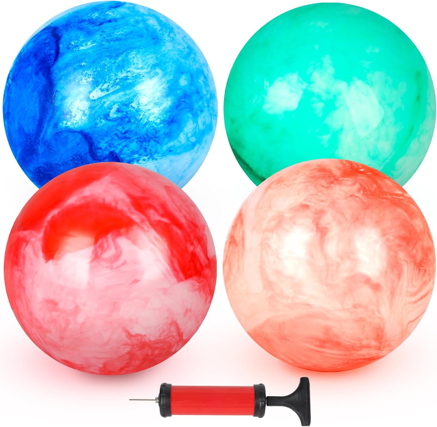 Amazon.com : AMOR PRESENT 4PCS Playground Balls for Kids, 8.7 Inches ...