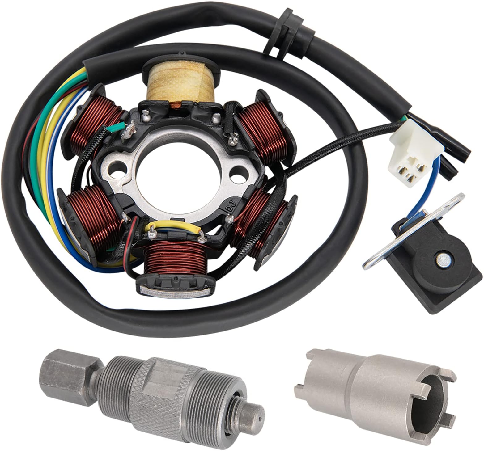 Amazon.com: shamofeng Stator Magneto Coil For GY6 49cc 50cc Scooter ...