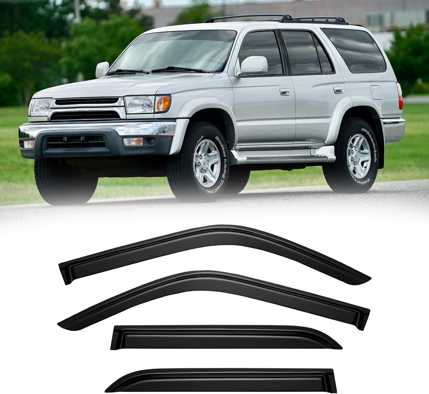 CMVT Auto Window Visors for Toyota 4runner 1996-2002, Rain Guards Vent ...