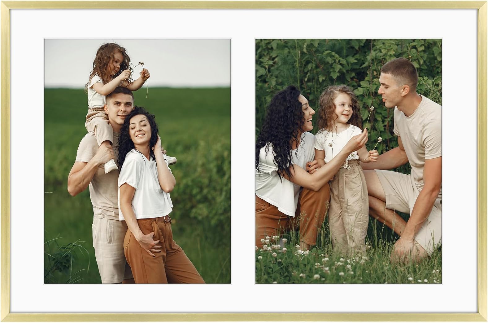 Amazon.com - Golden State Art, 12x19 Antique Gold Frame - White Mat for ...