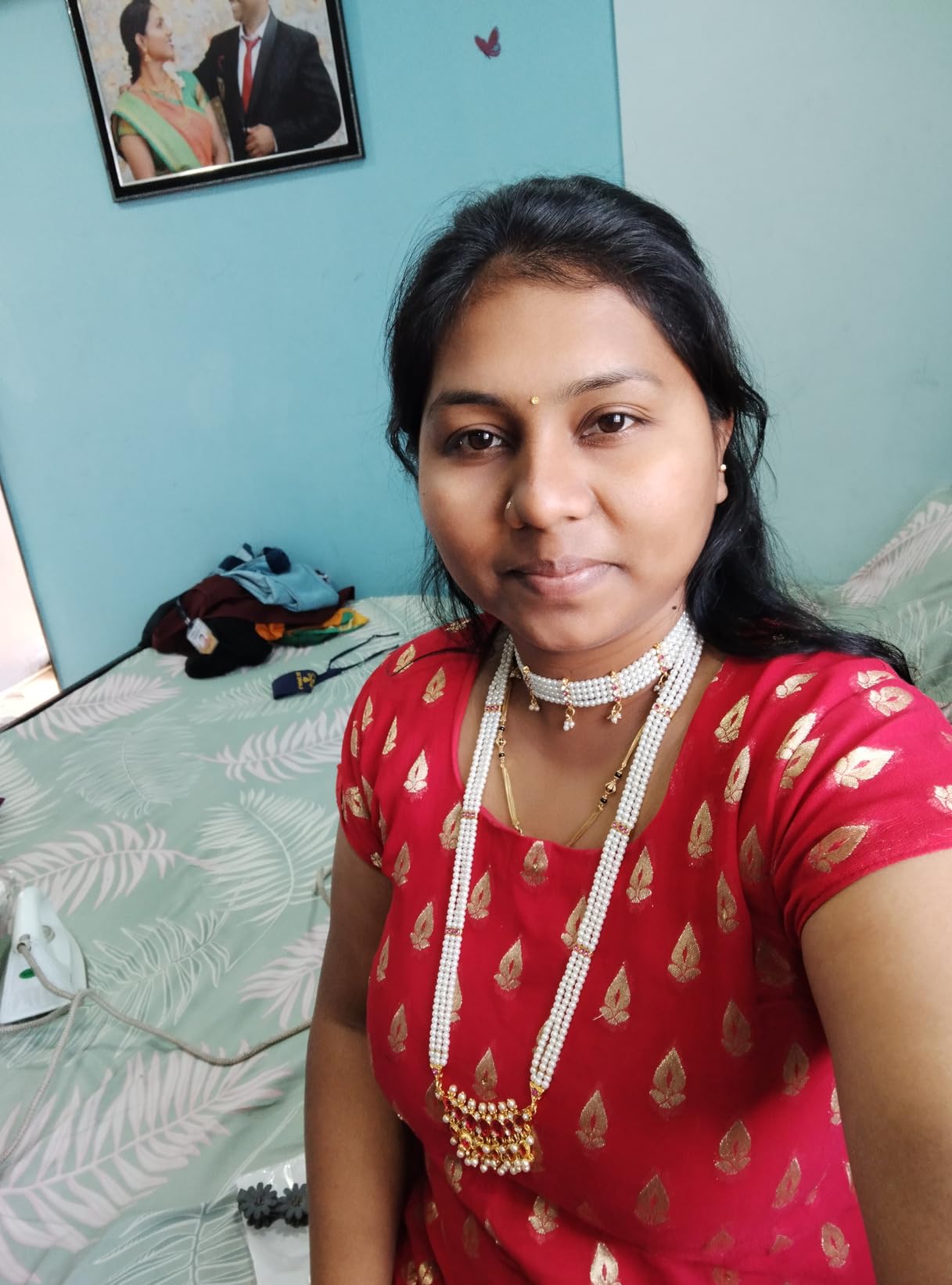 Buy Women Pearl Traditional Tanmani Set With Off White Beeds & Pink ...