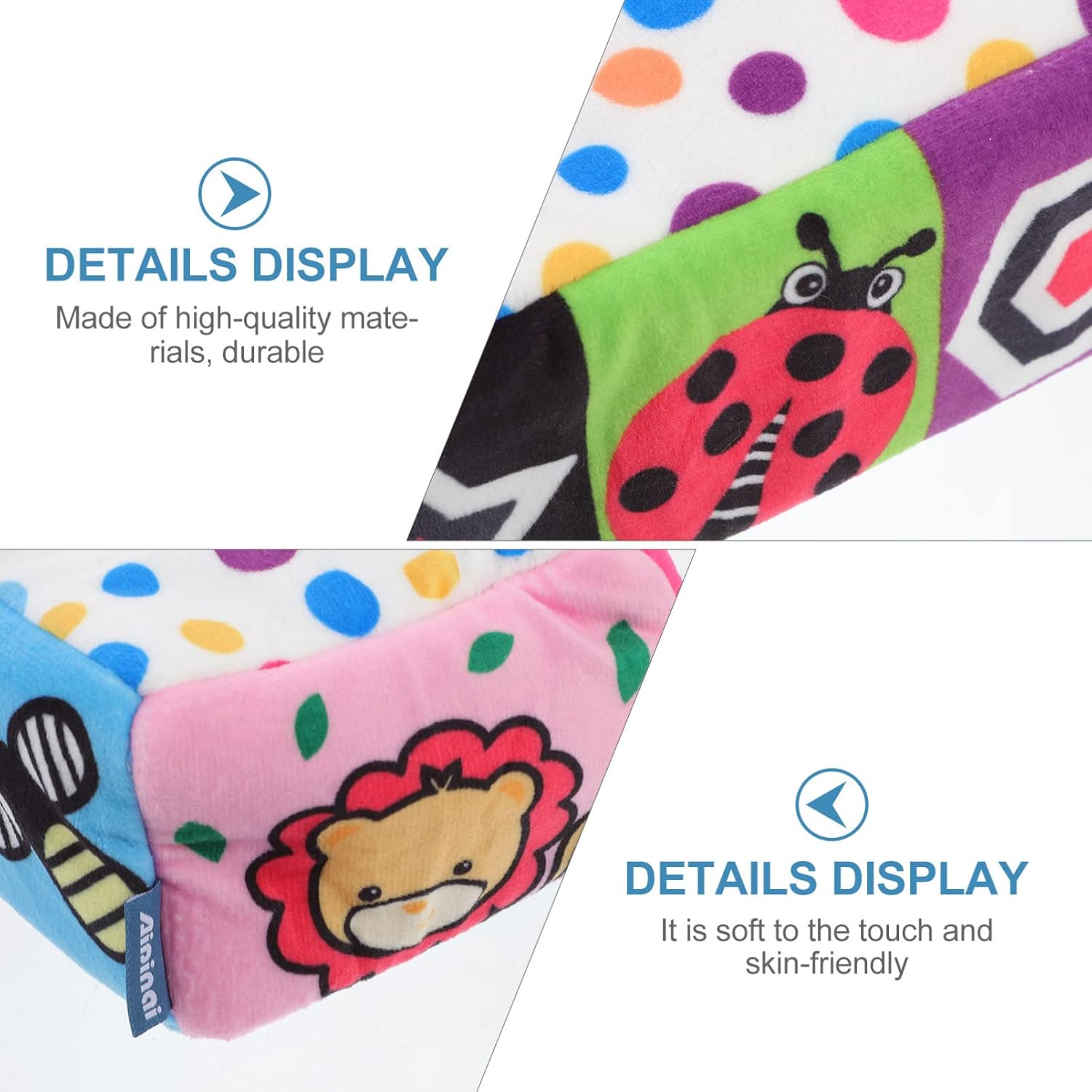 Baby Tissue Box Sensory Toy: Soft Stuffed Tissue Box Toy Kids Animal ...