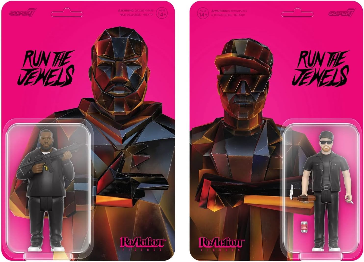 Run The Jewels: Killer Mike & El-P Reaction Figure Set : Amazon.co.uk ...