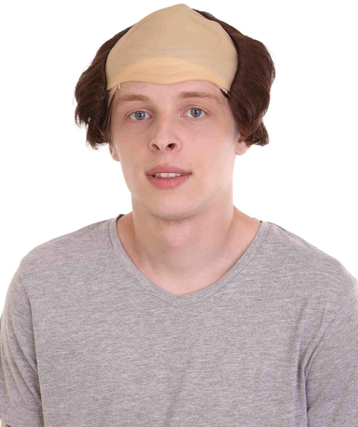 Amazon.com: HPO Adult Men's Brown Balding Friar Father Wig | Brown ...