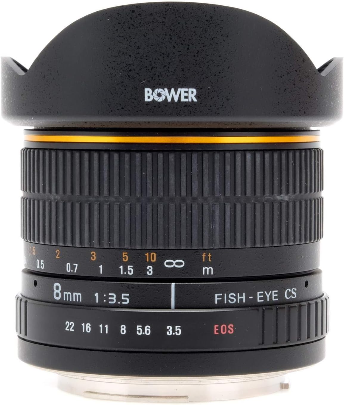 Amazon.com : Bower SLY358C Ultra Wide-Angle 8mm f/3.5 Fisheye Lens for ...