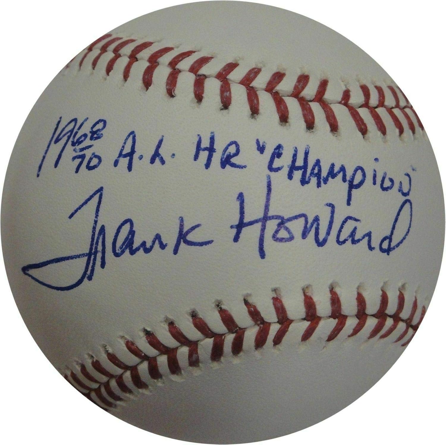 Frank Howard Hondo Signed Autographed Major League Baseball 1968-70 HR ...
