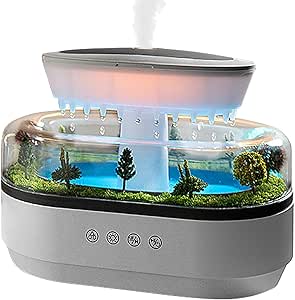 Raindrop Humidifier Diffuser, Trees Water Drip Humidifier, Cloud Rain ...