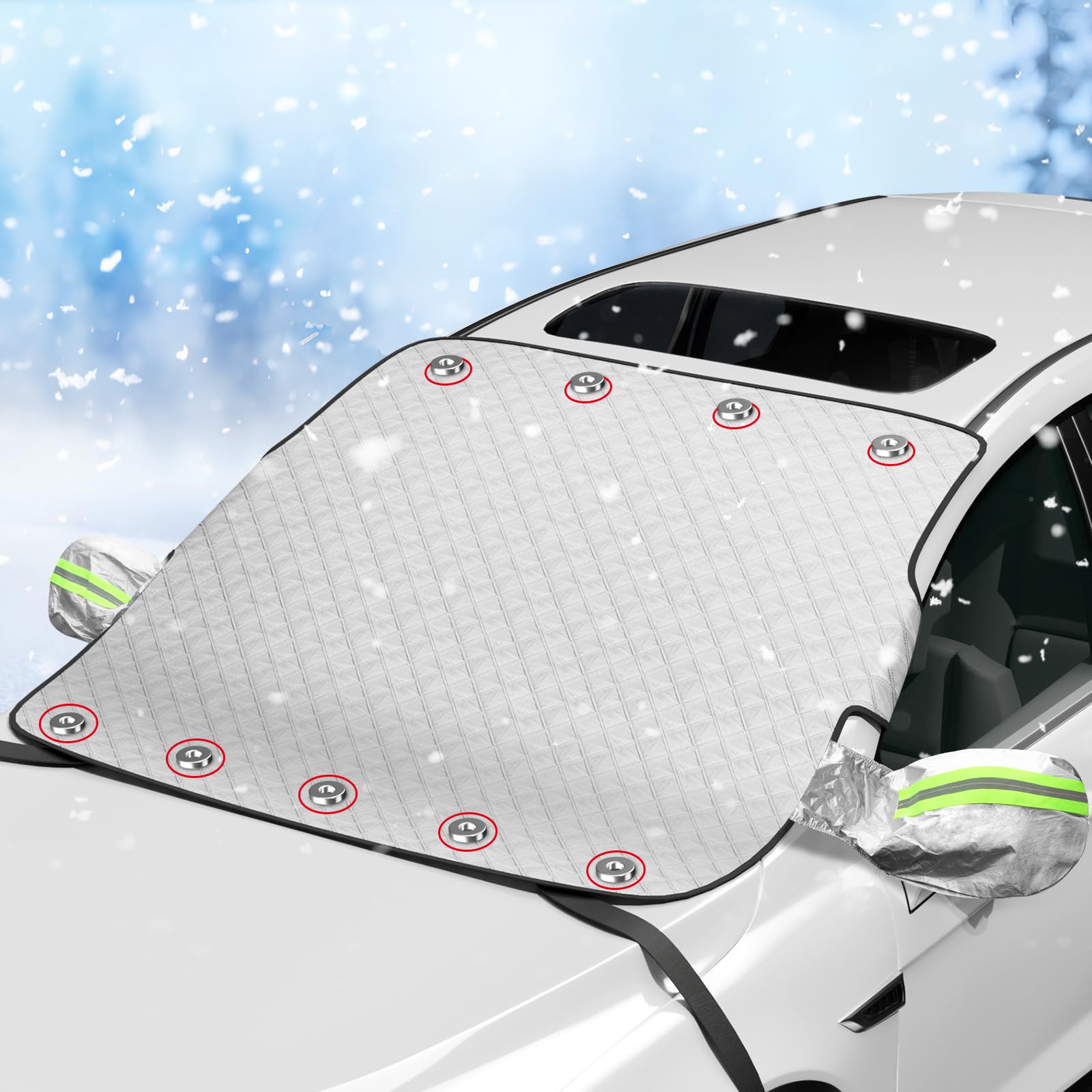 HQCM Windscreen Cover Car Windscreen Cover Winter Foldable Frost Cover ...