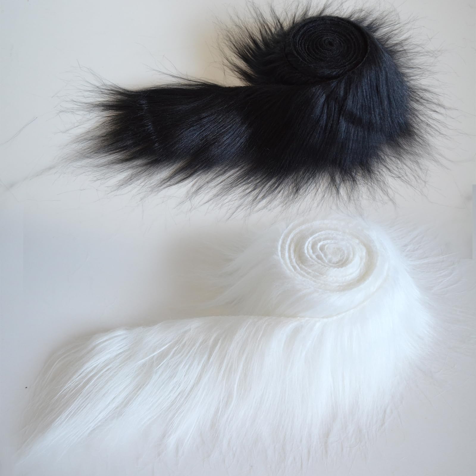 Amazon.com: 2 Inches Wide Christmas Faux Fur Ribbon Trim Fabric Roll ...