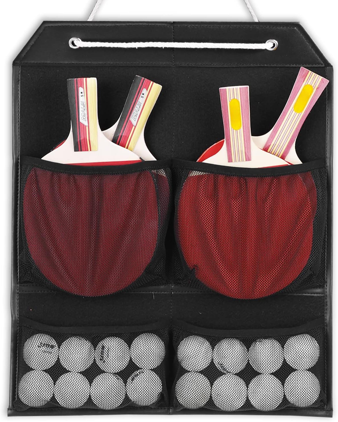 Amazon.com: JLMY Ping Pong Paddle Holder, Ping Pong Storage Wall Rack ...